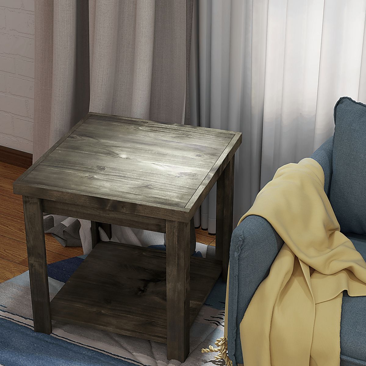Maikle Barnwood Brown End Table | Rooms to Go