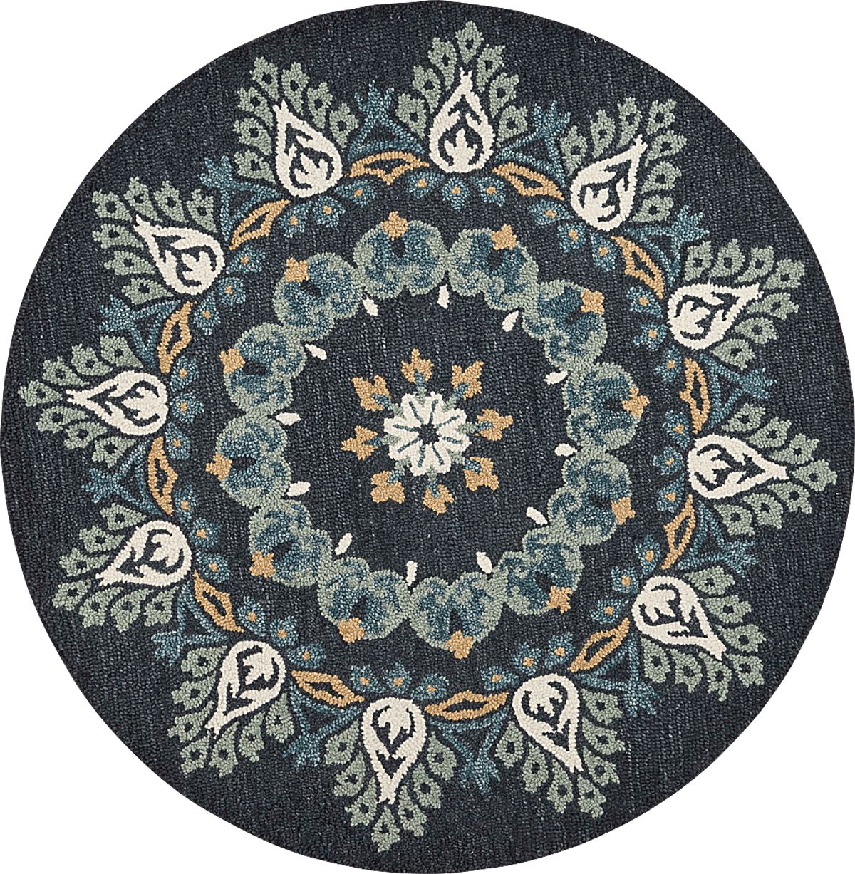 Makda Black Rug | Rooms to Go