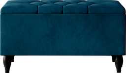 Malachi Blue Colors Polyester Fabric Queen Bed Storage | Rooms to Go
