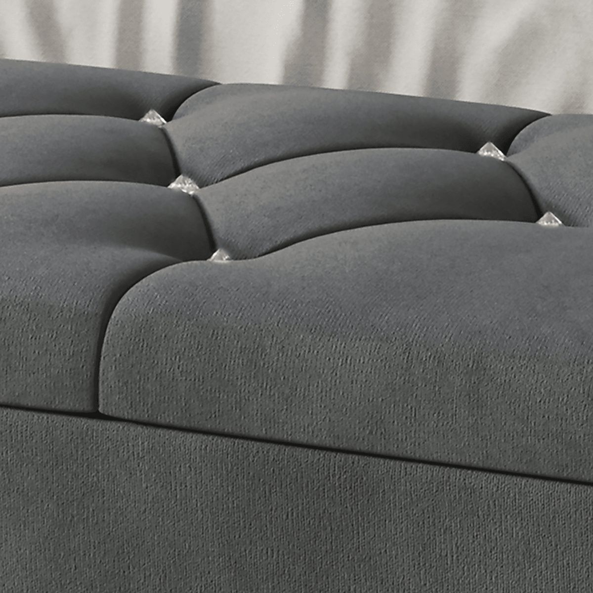 Malachi Gray Polyester Fabric Full Bed Storage | Rooms to Go