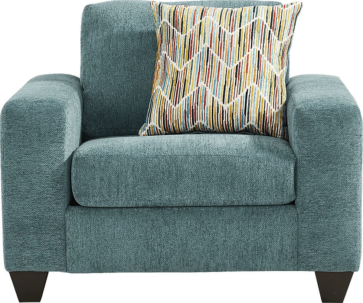 Mallard Trace Teal Blue,Green Textured Chair | Rooms to Go