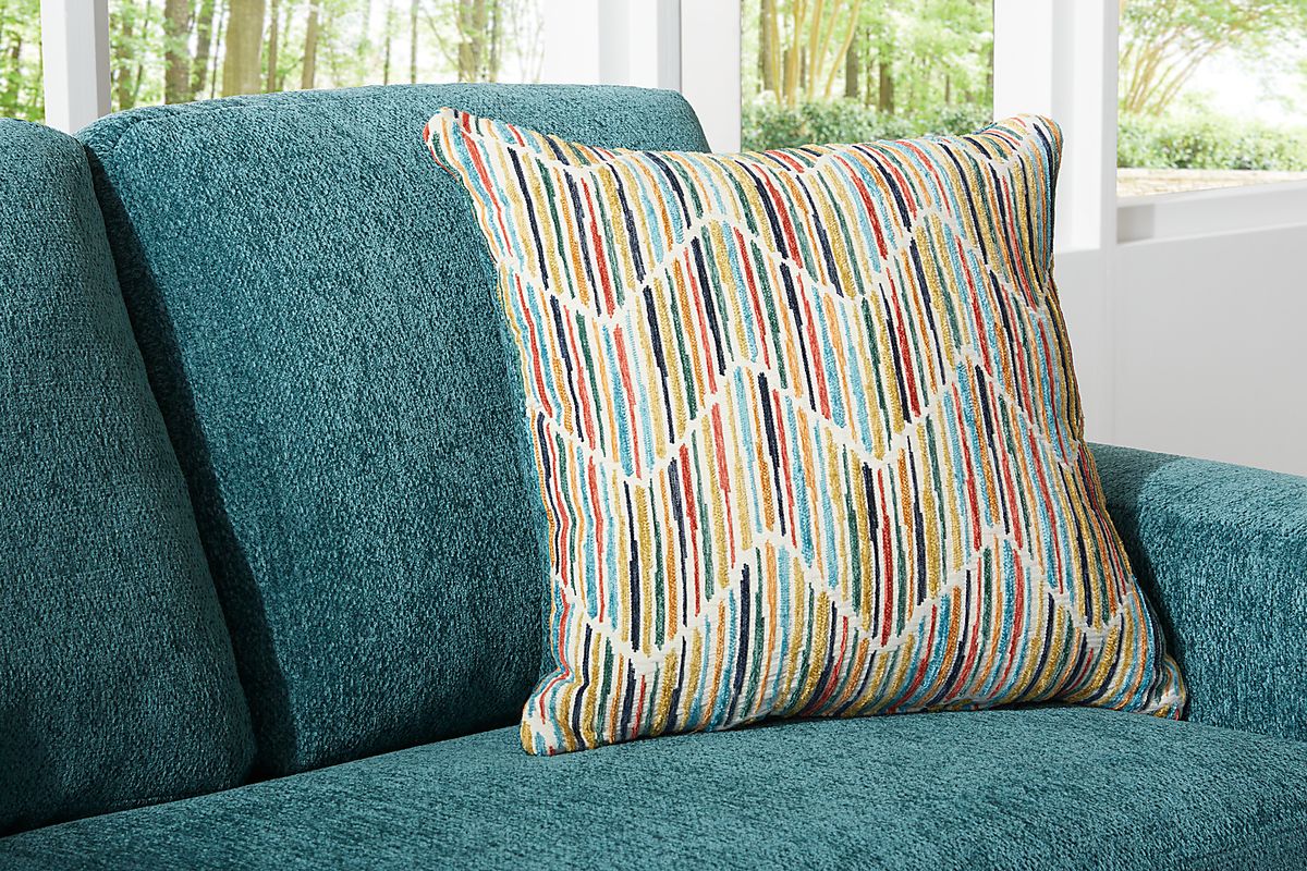 Mallard Trace Teal Blue,Green Textured Sleeper Sofa | Rooms to Go