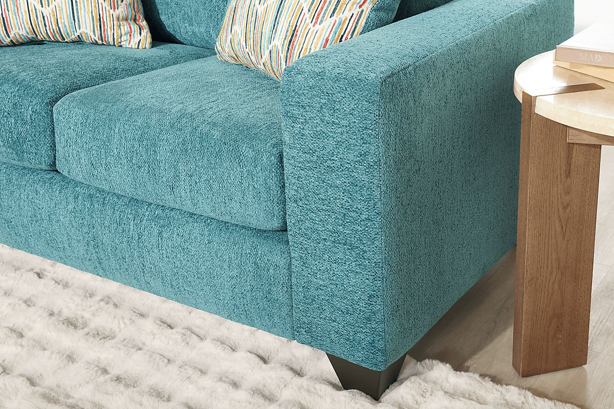 Mallard Trace Teal Blue,Green Textured Sofa | Rooms to Go