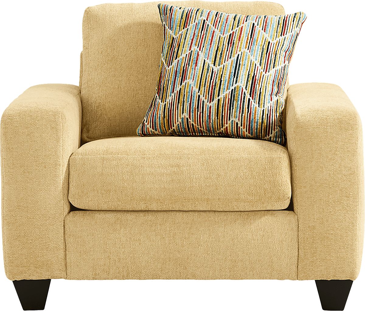 Mallard Trace Yellow Textured Chair | Rooms to Go