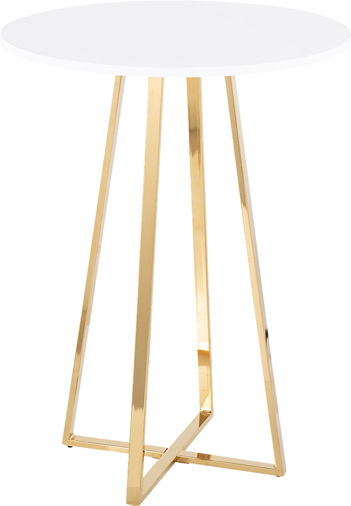 Mallvern Gold,White Colors,Metal,White Counter Height Dining Table ...