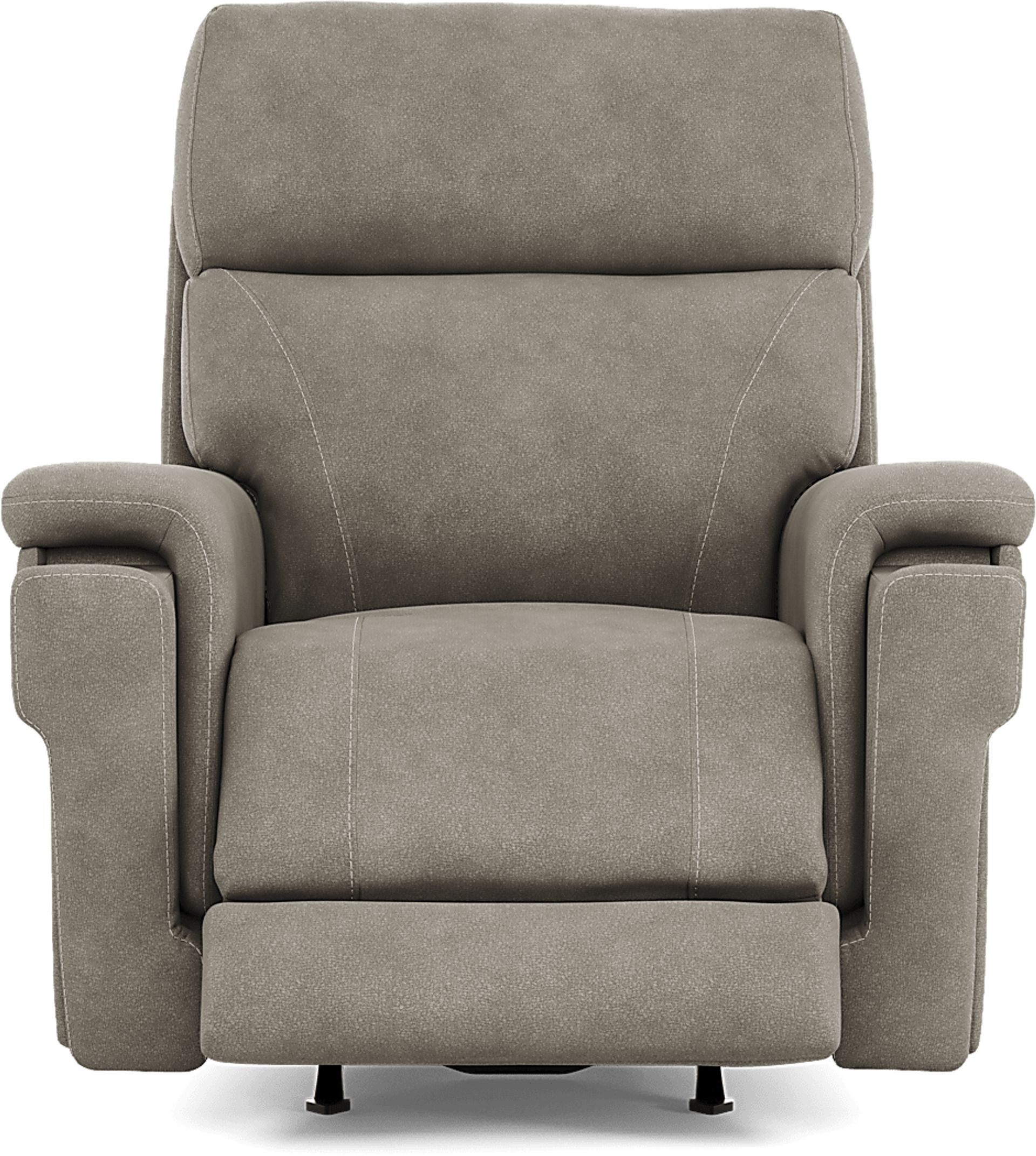 Malone Gray Microfiber Triple Power Rocker Recliner | Rooms to Go