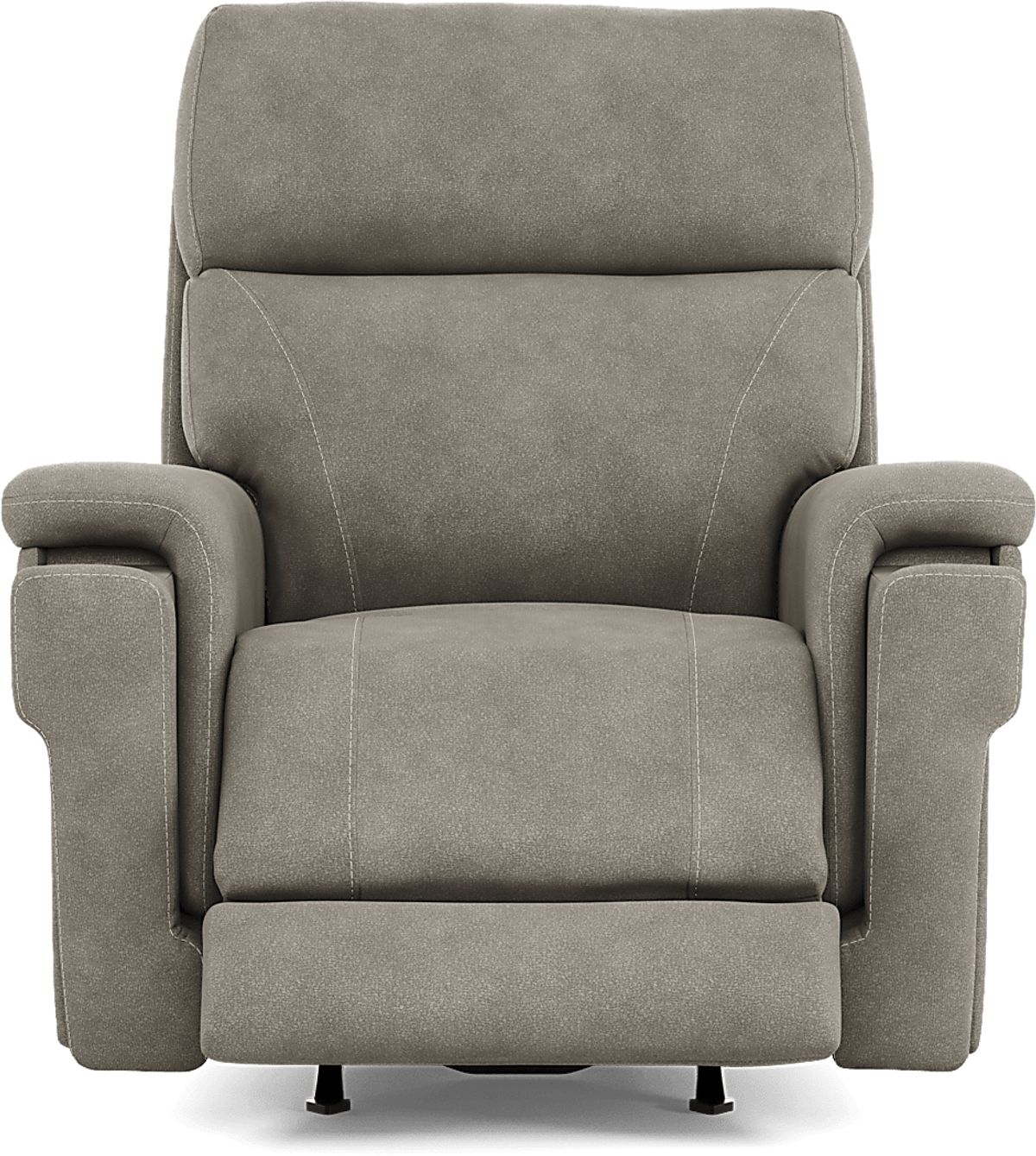 Malone Gray Microfiber Triple Power Rocker Recliner | Rooms to Go