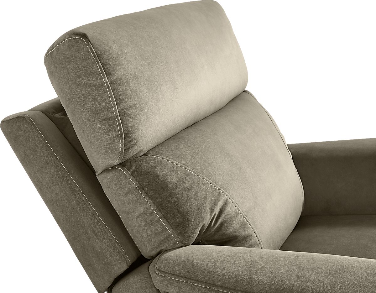 Malone Gray Microfiber Triple Power Rocker Recliner | Rooms to Go
