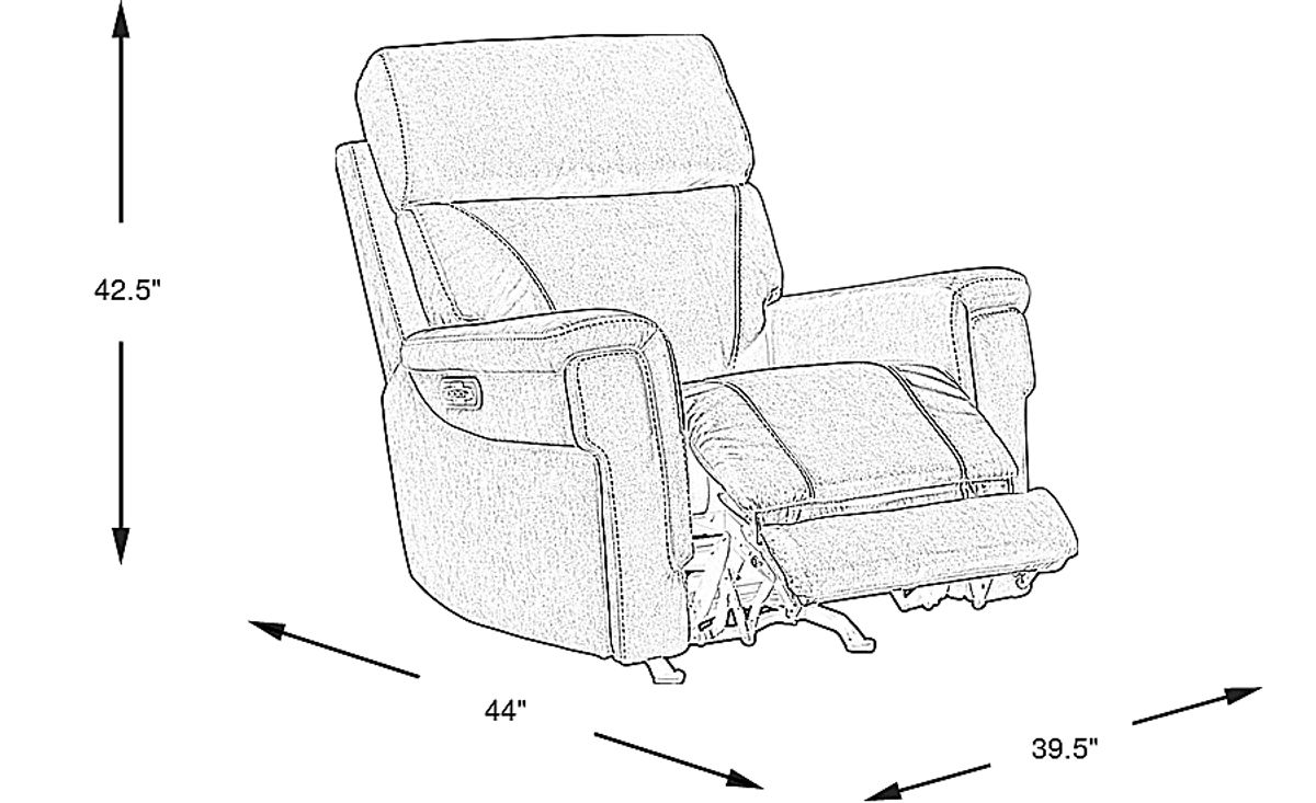 Malone Gray Microfiber Triple Power Rocker Recliner | Rooms to Go