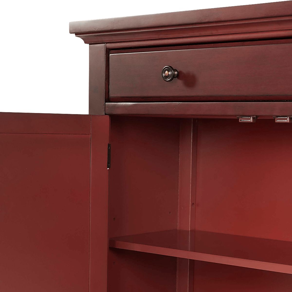 Malquin Red Accent Cabinet | Rooms to Go