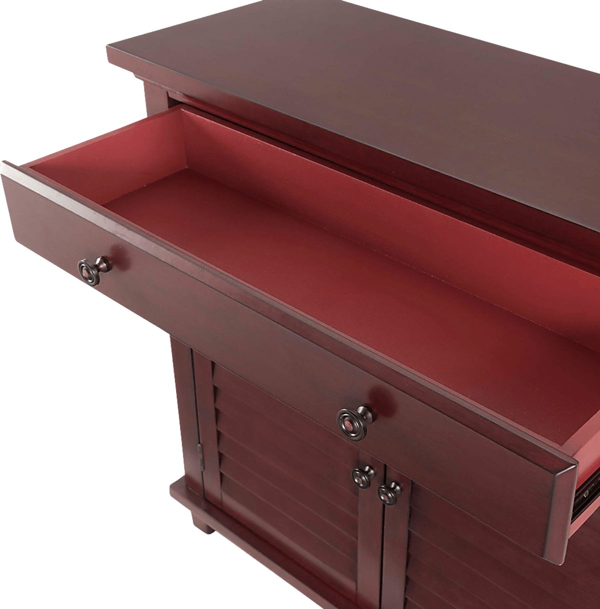 Malquin Red Accent Cabinet | Rooms to Go