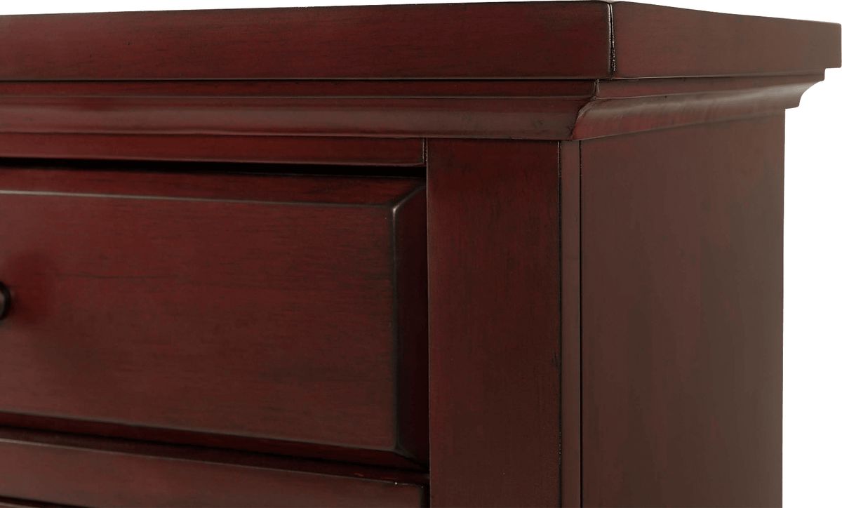 Malquin Red Accent Cabinet | Rooms to Go