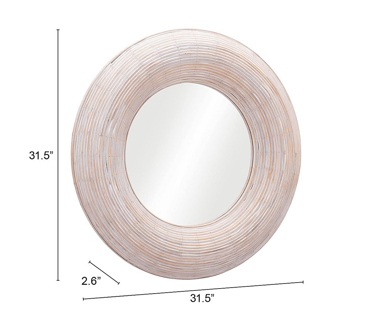 Maltezos Beige Colors,Light Wood,White Mirror | Rooms to Go