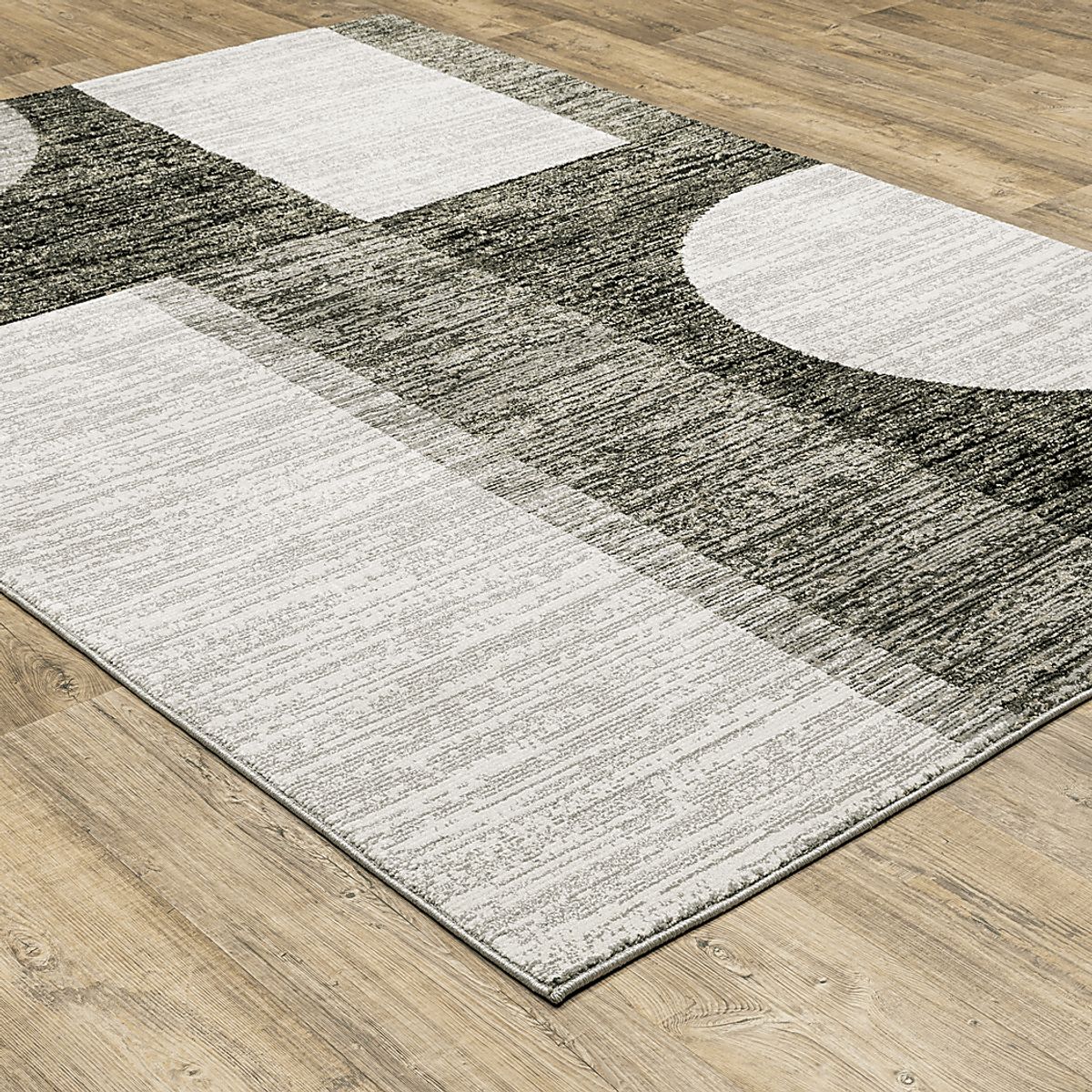 Mandla Charcoal,Gray Black,Gray Rugs | Rooms to Go
