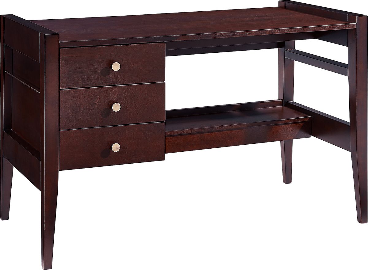 Mandrell Brown Dark Wood Desk - Rooms To Go