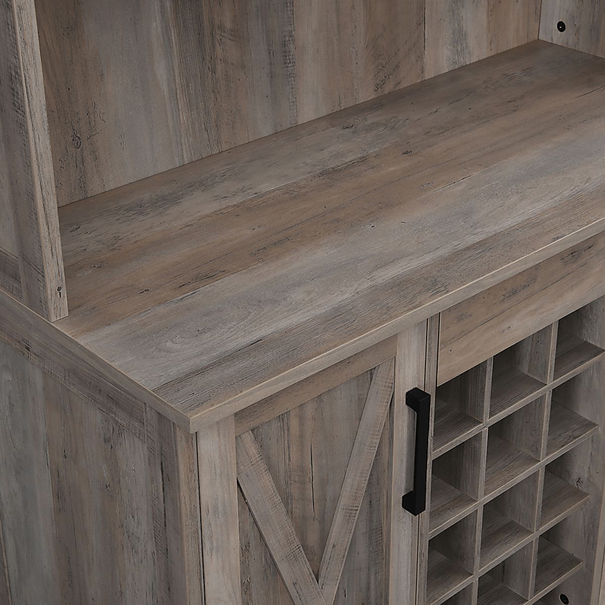 Mankato Gray Bar Cabinet | Rooms to Go
