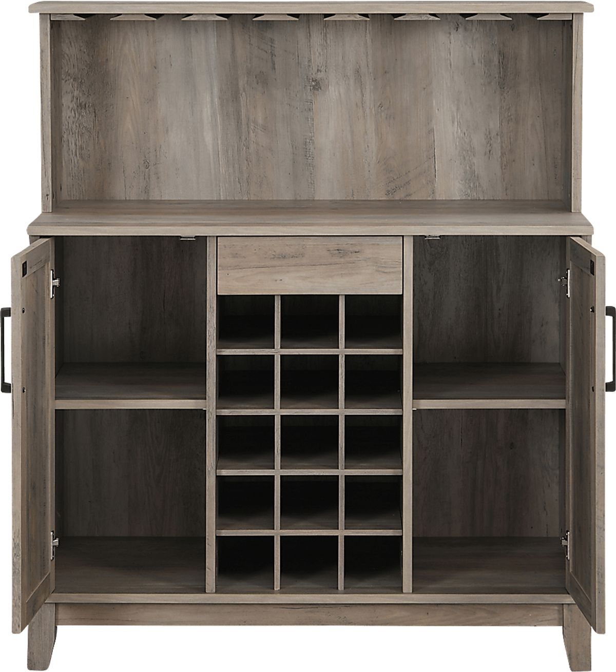 Mankato Gray Bar Cabinet | Rooms to Go
