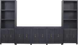 Manor Bridge Blue Colors 3 Pc Wall Unit With 83 in. Console | Rooms to Go