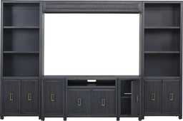 Manor Bridge Blue Colors 4 Pc Wall Unit With 66 in. Console | Rooms to Go