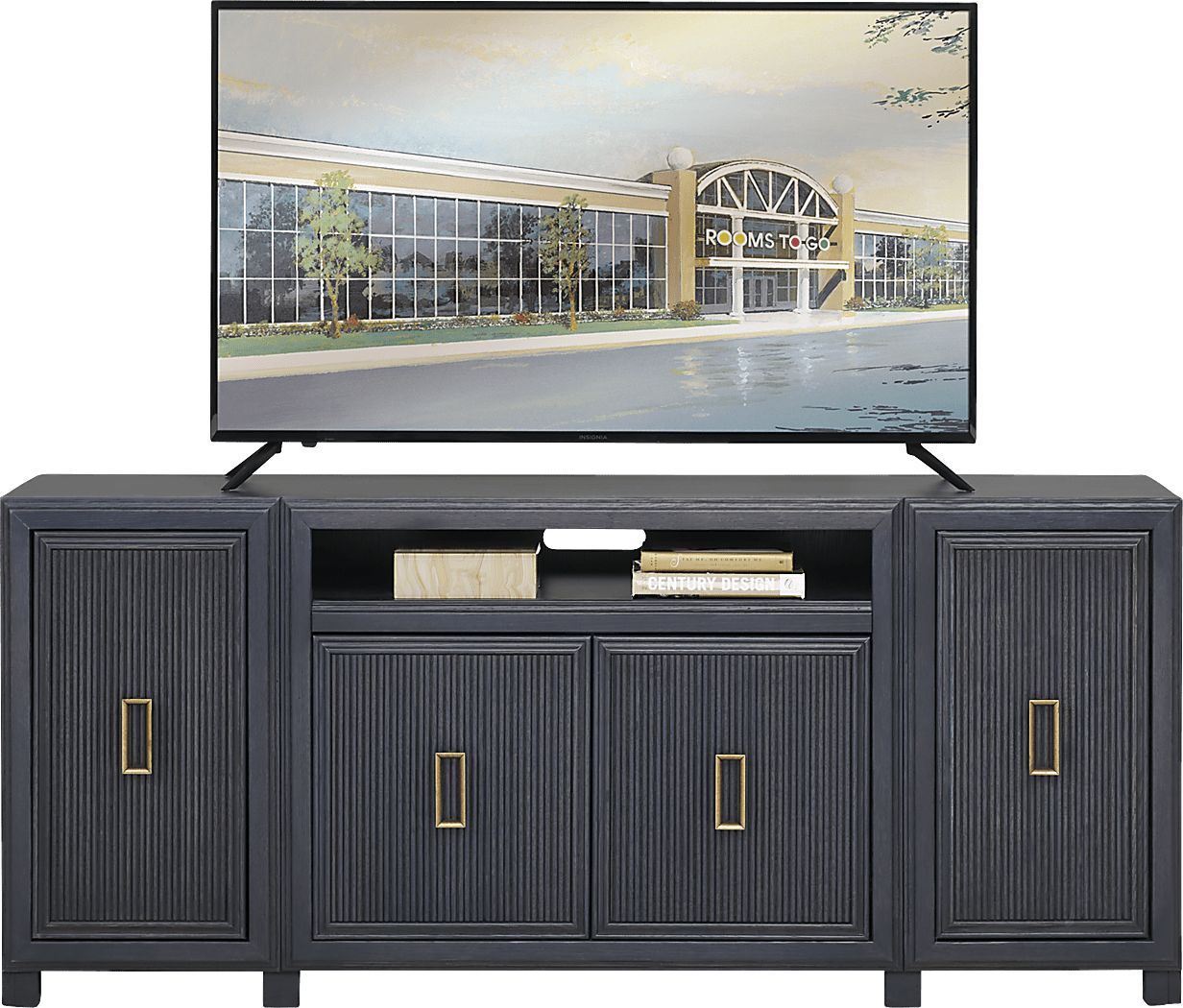 Manor Bridge Blue Colors Console | Rooms to Go