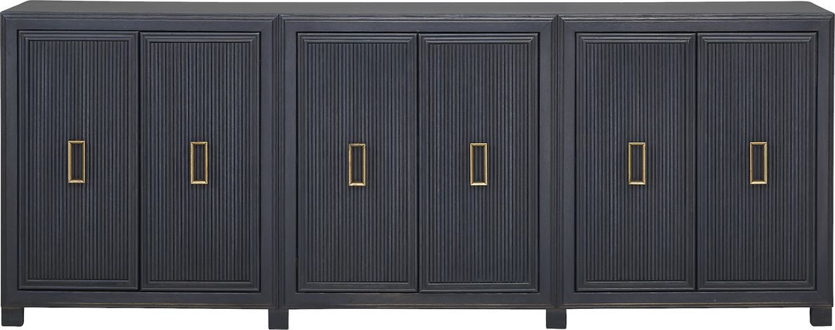 Manor Bridge Blue 83 in. Console - Rooms To Go