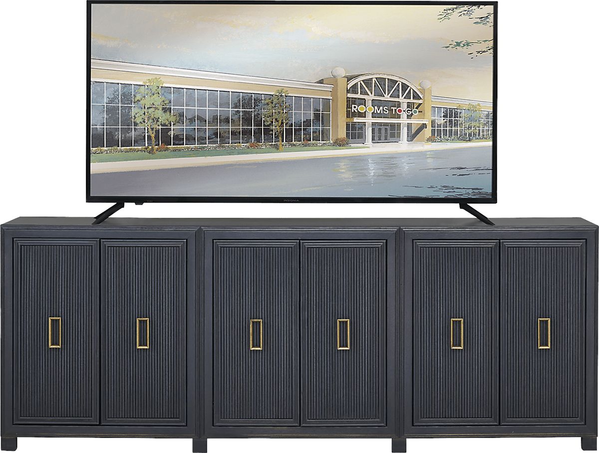 Manor Bridge Blue Colors 83 in. Console | Rooms to Go