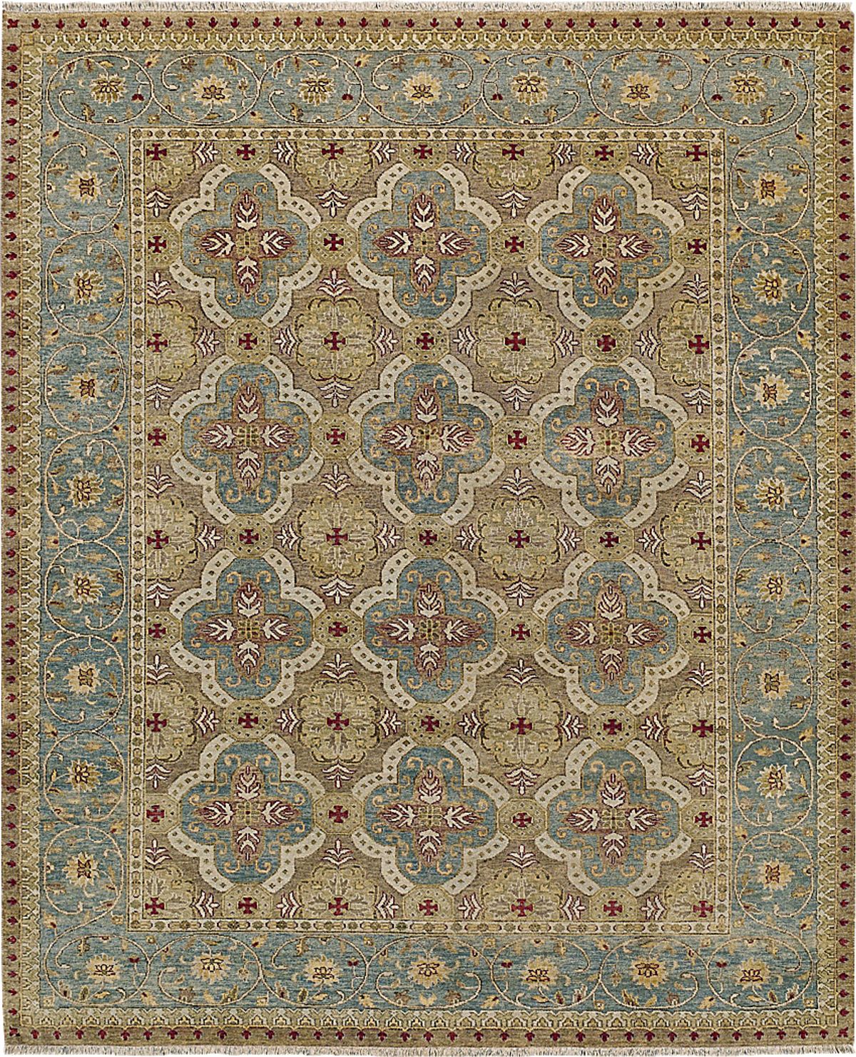 Manor Place Blue Rug | Rooms to Go