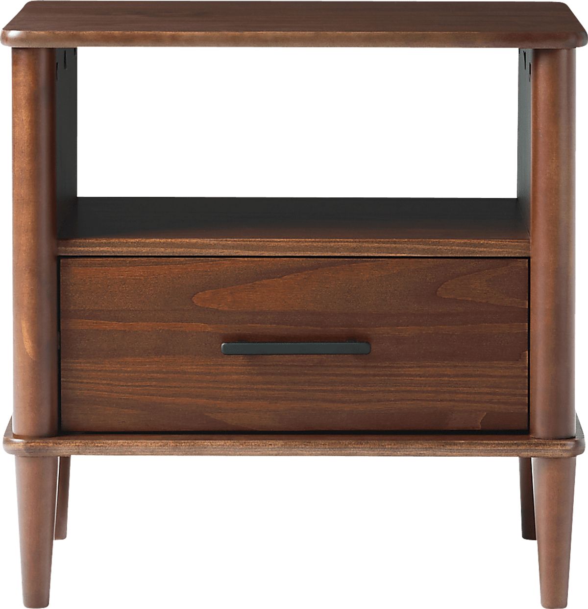 Manorhaven Walnut Dark Wood Nightstand | Rooms to Go