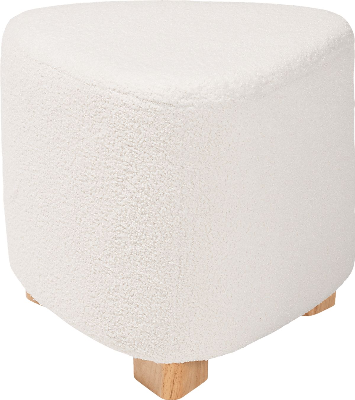 Manucy Ivory Beige Terylene Ottoman | Rooms to Go