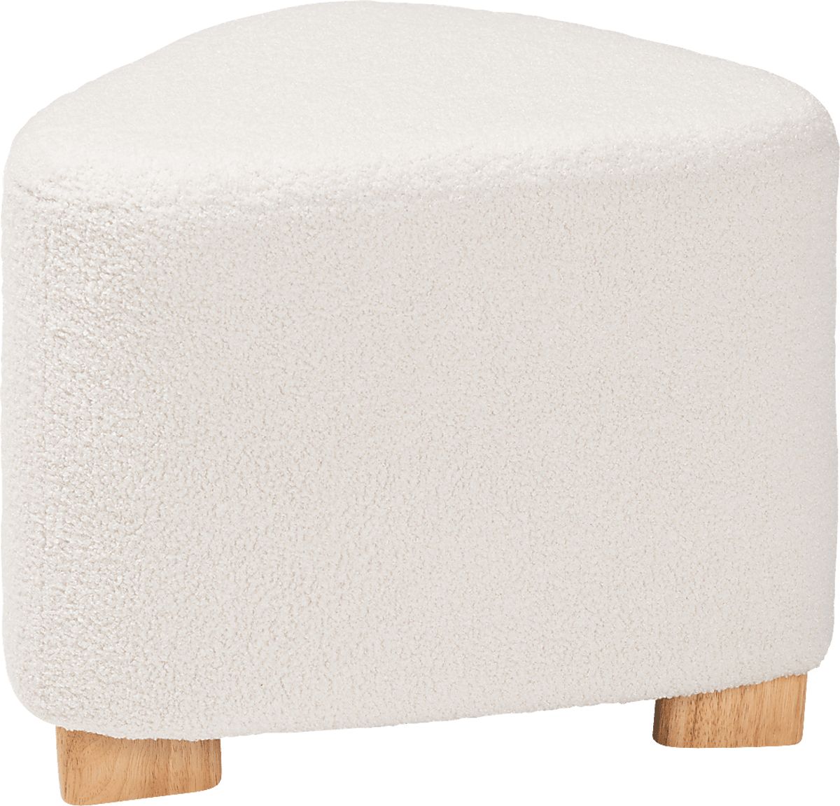 Manucy Ivory Beige Terylene Ottoman | Rooms to Go
