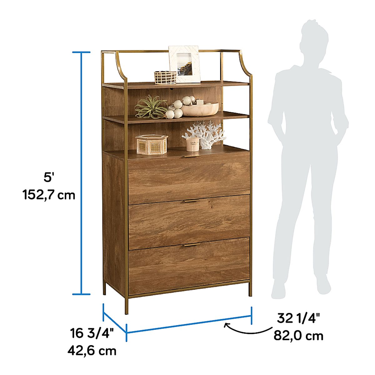 Maplewell Brown Dark Wood Chest | Rooms to Go