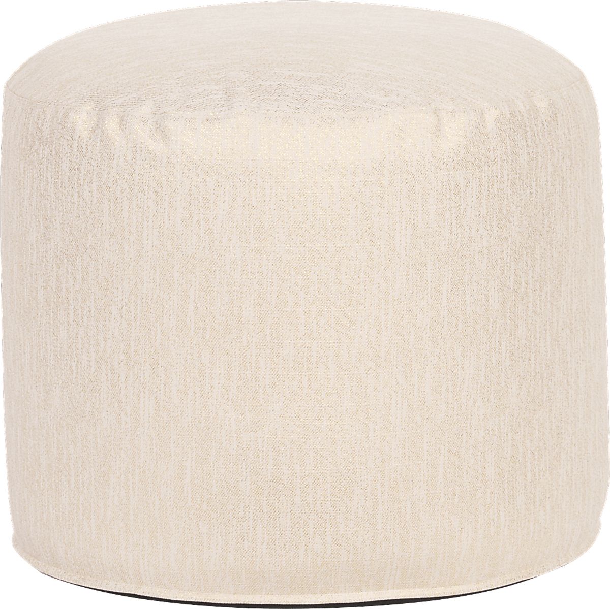Marbee Cream Beige Pouf | Rooms to Go