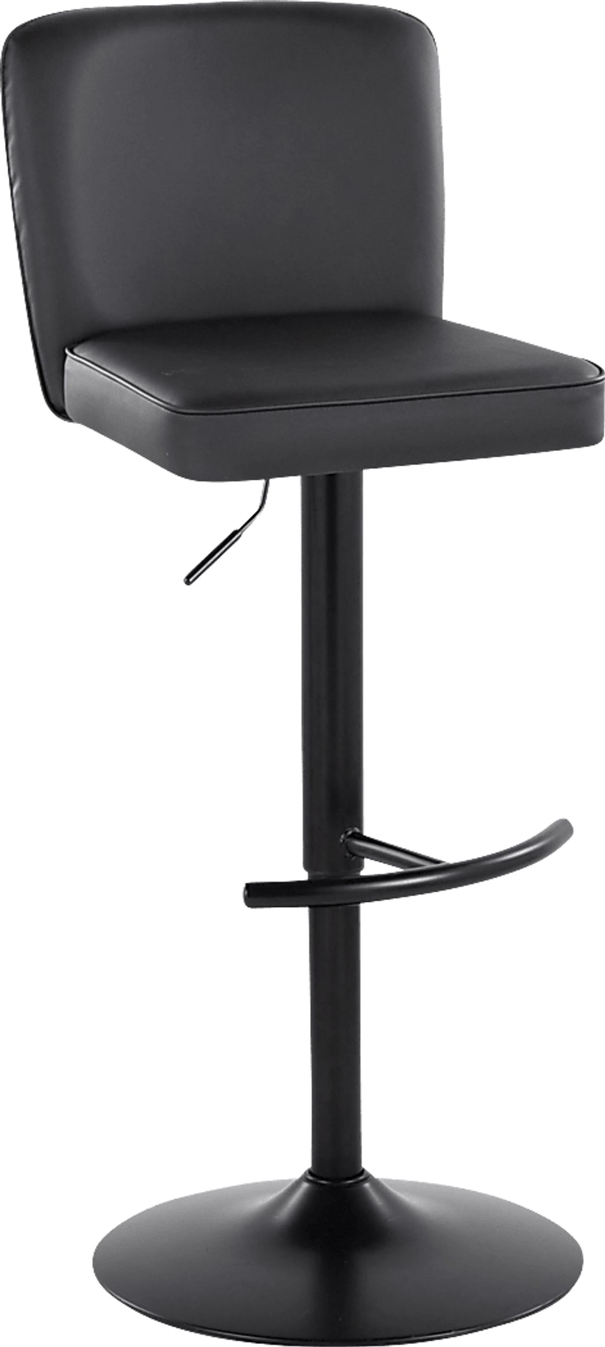 Marcei I Black Black,Colors Polyurethane Fabric Barstool, Set Of 2 ...