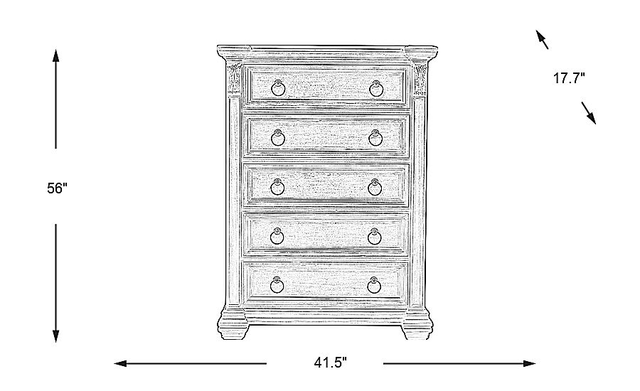 Marcelle Brown Chest - Rooms To Go