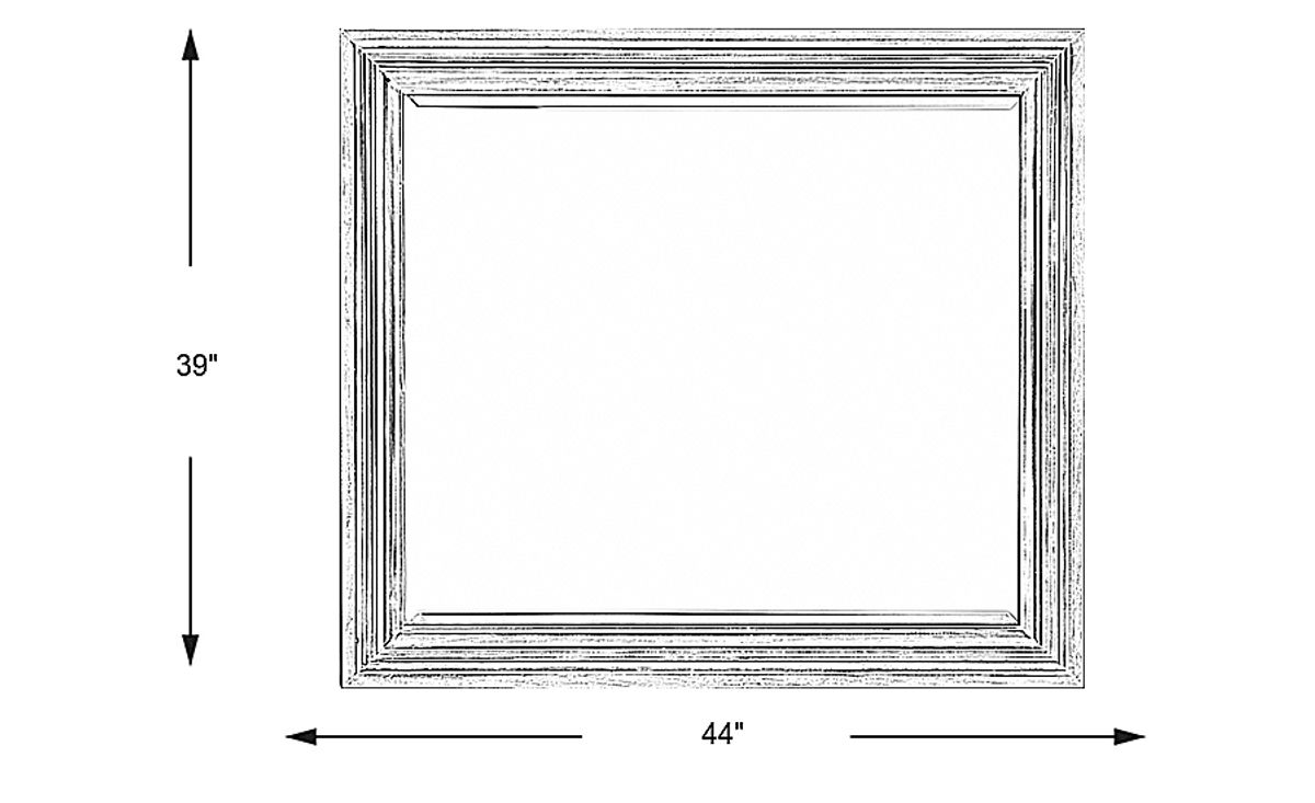 Marcelle Brown Dark Wood Mirror | Rooms to Go