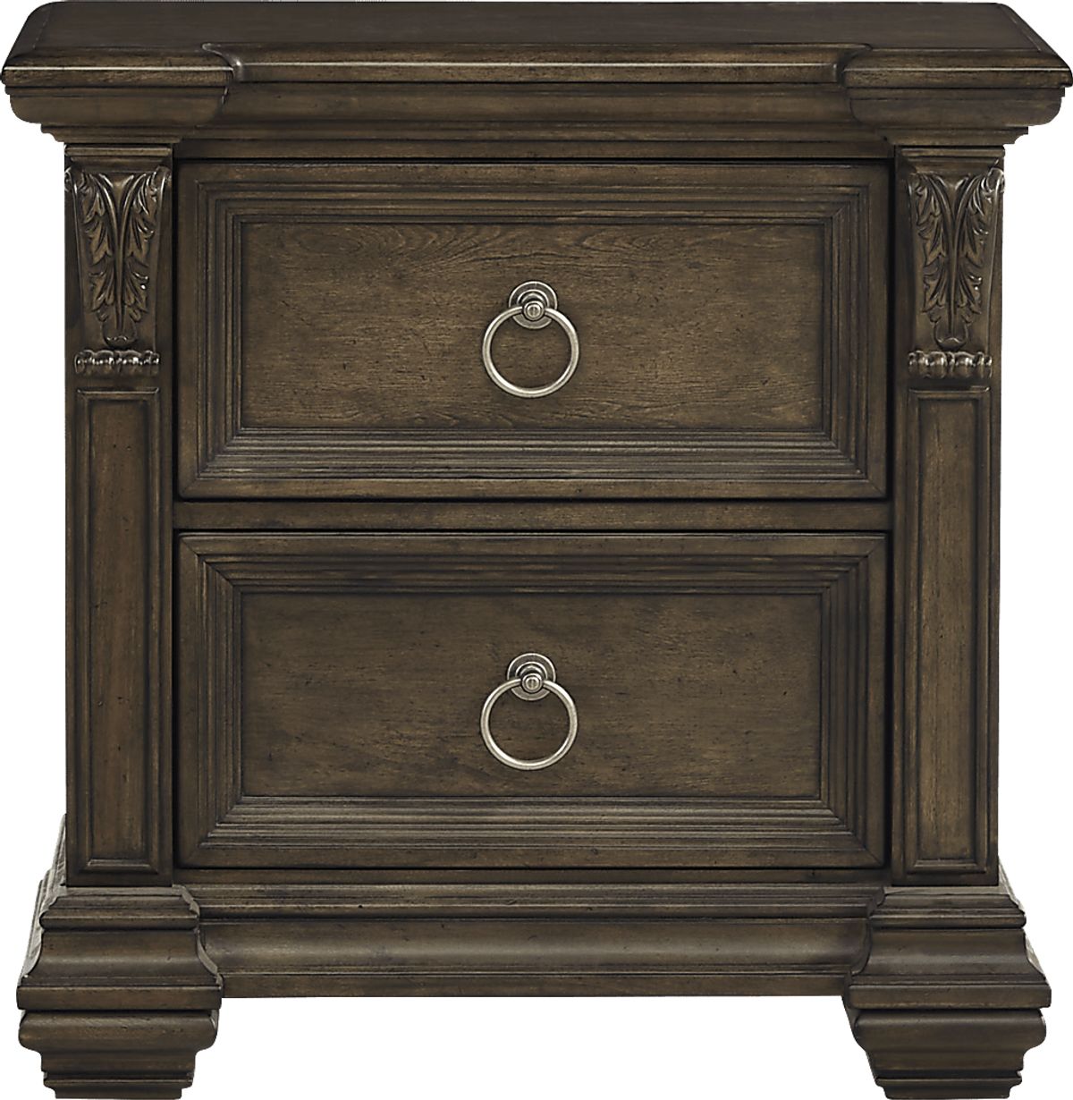 Marcelle 7 Pc Brown Dark Wood Queen Bedroom Set With 3 Pc Queen Panel ...