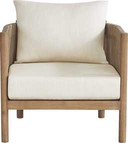 Marche Natural Light Wood Beige Aluminum,Wood Outdoor Club Chair ...