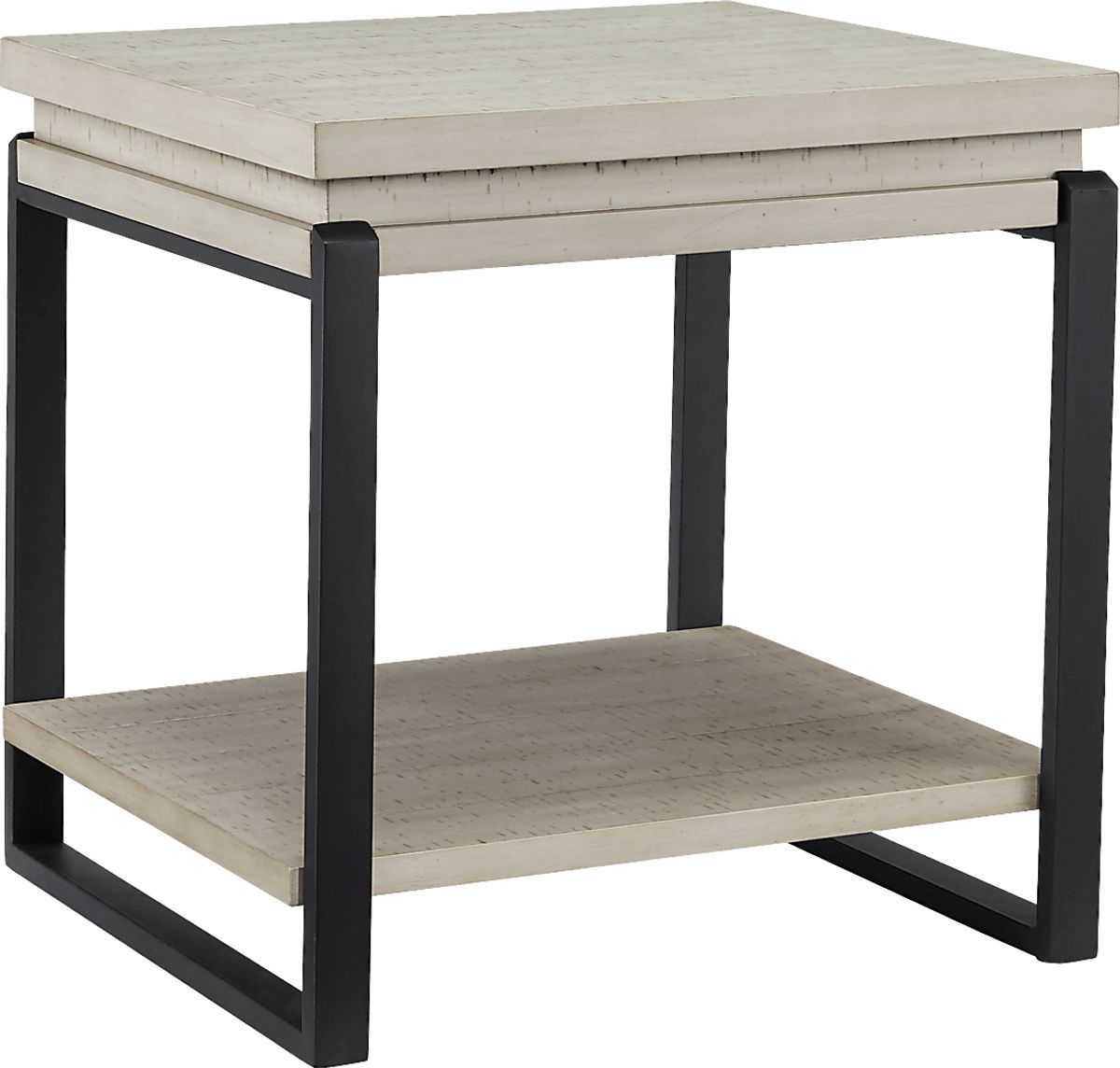 Marginella Ivory Light Wood,White Beige End Table | Rooms to Go