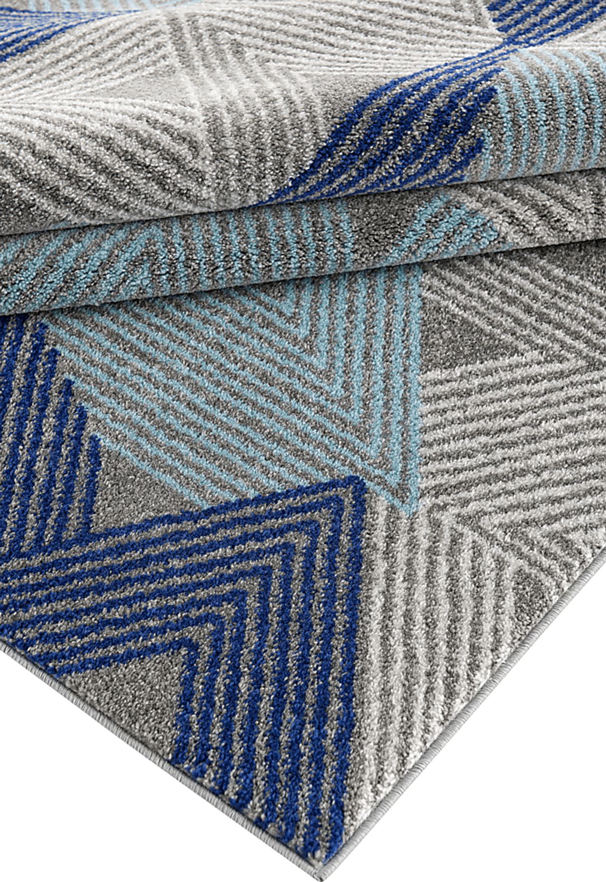 Marianness Blue,Gray,White Rug | Rooms to Go