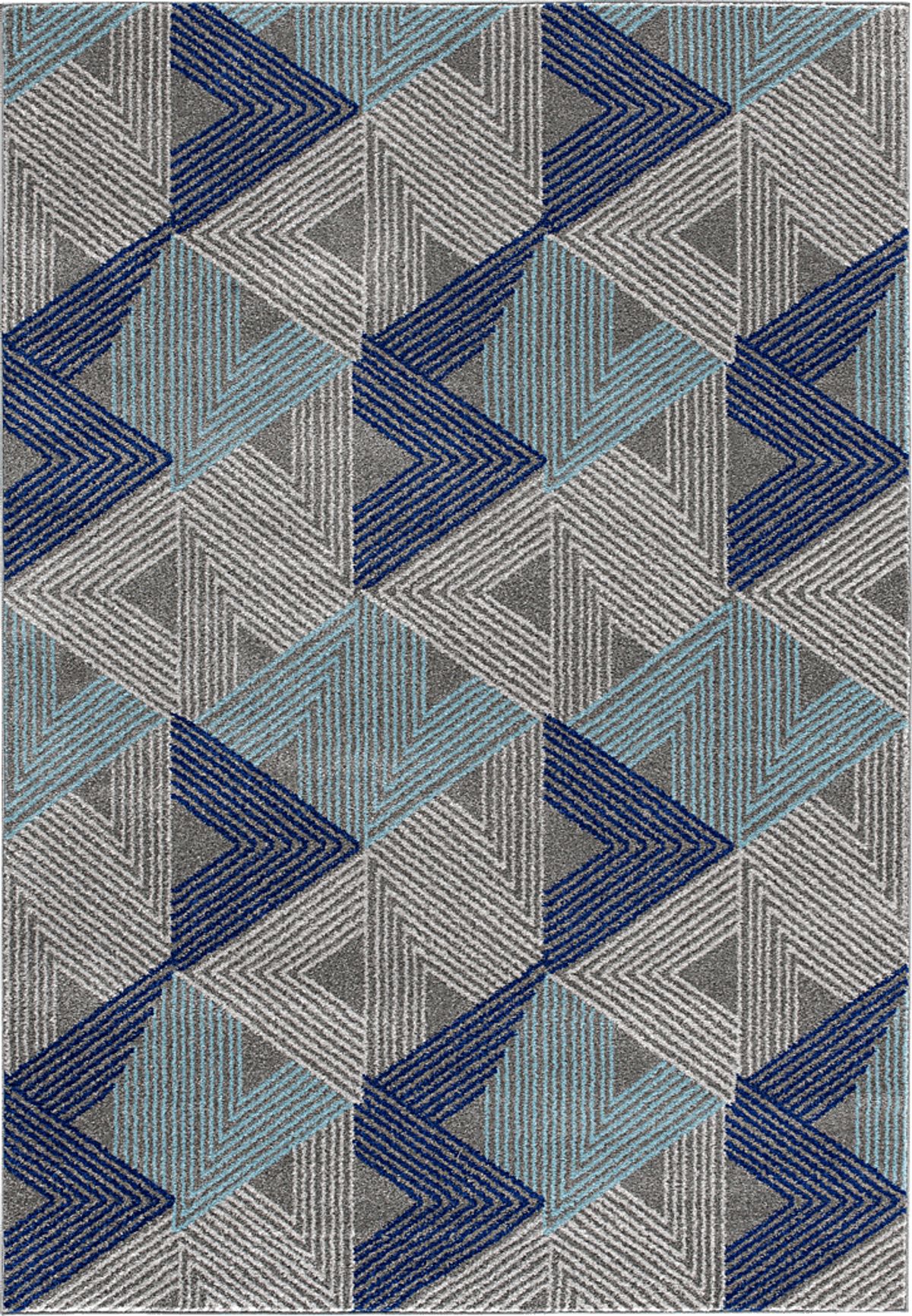 Marianness Blue,Gray,White Rug | Rooms to Go