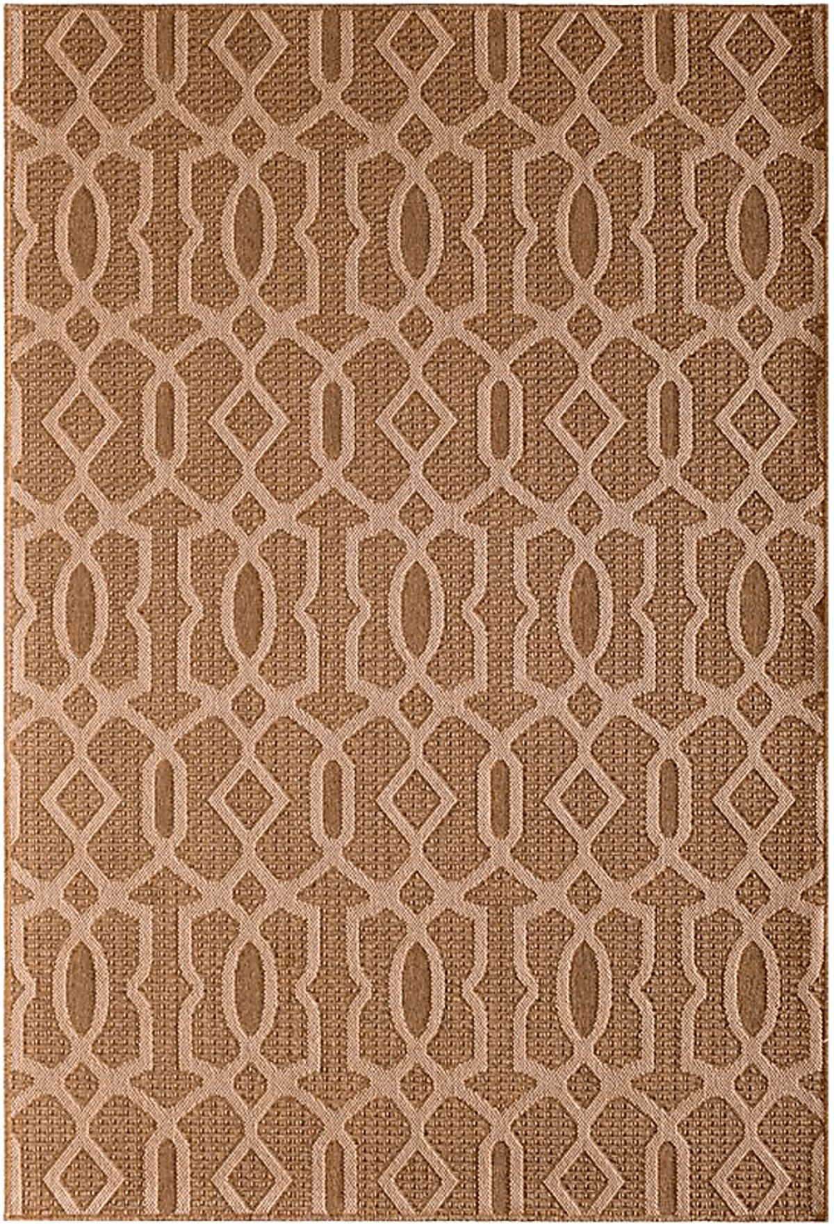 Mariel Brown Outdoor Rug | Rooms to Go
