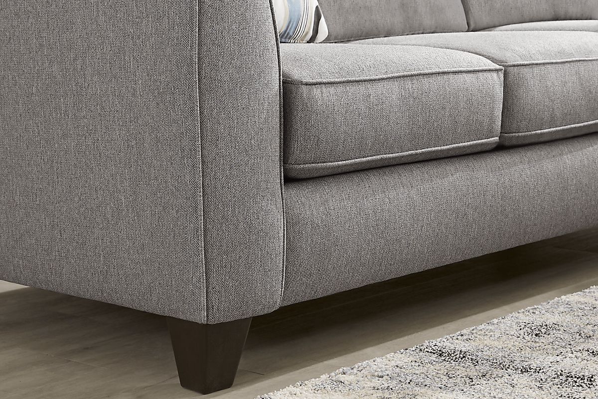Marisol Bay Gray Woven Premium Sleeper Sofa | Rooms to Go
