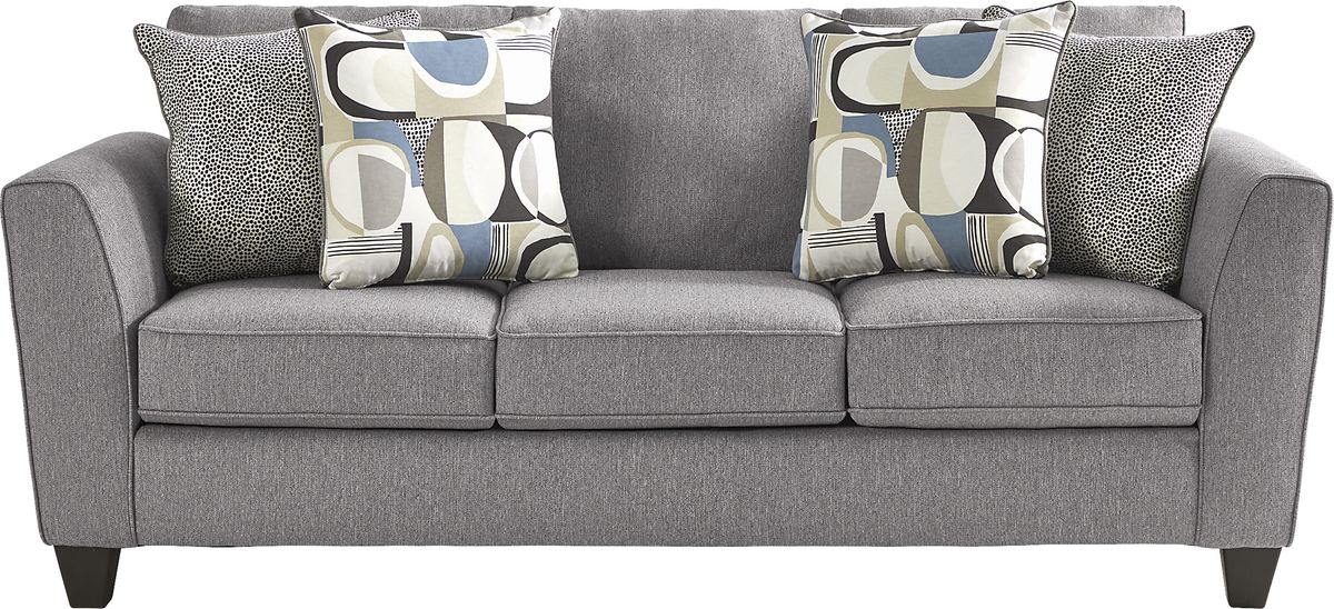 Marisol Bay 5 Pc Dark Gray Woven Living Room Set With Sofa, Loveseat, 3 ...