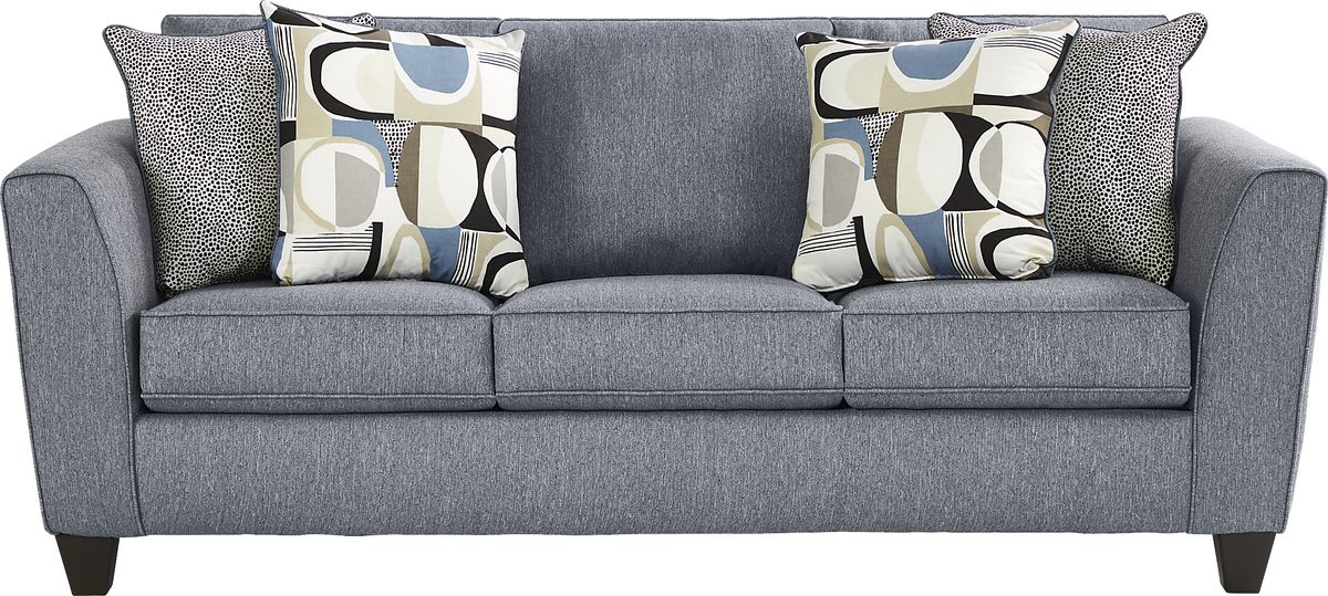 Marisol Bay 7 Pc Gray Woven Premium Sleeper Living Room Set With ...