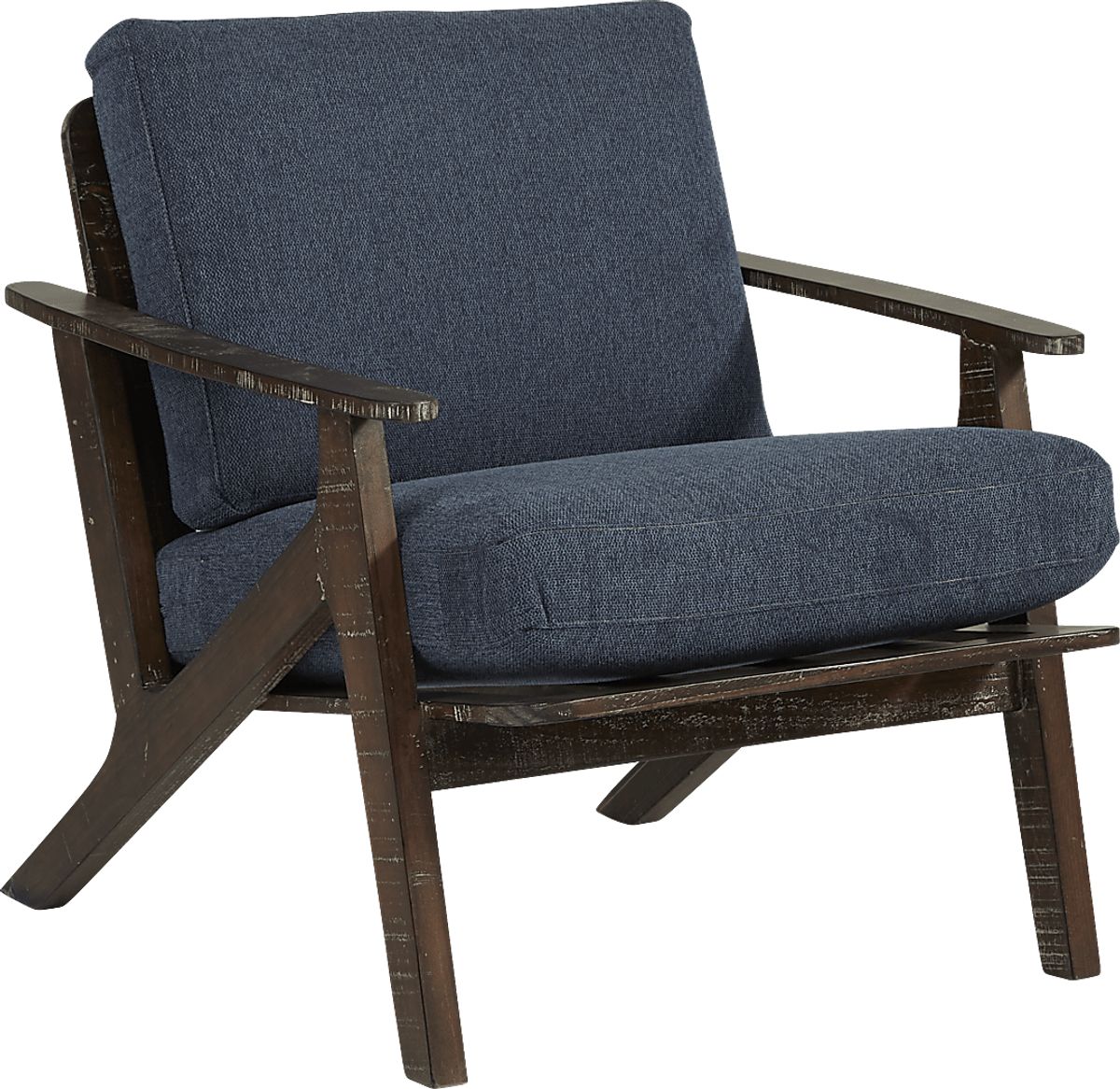 Maritime Marsh Navy Blue Polyester Fabric Accent Chair | Rooms to Go