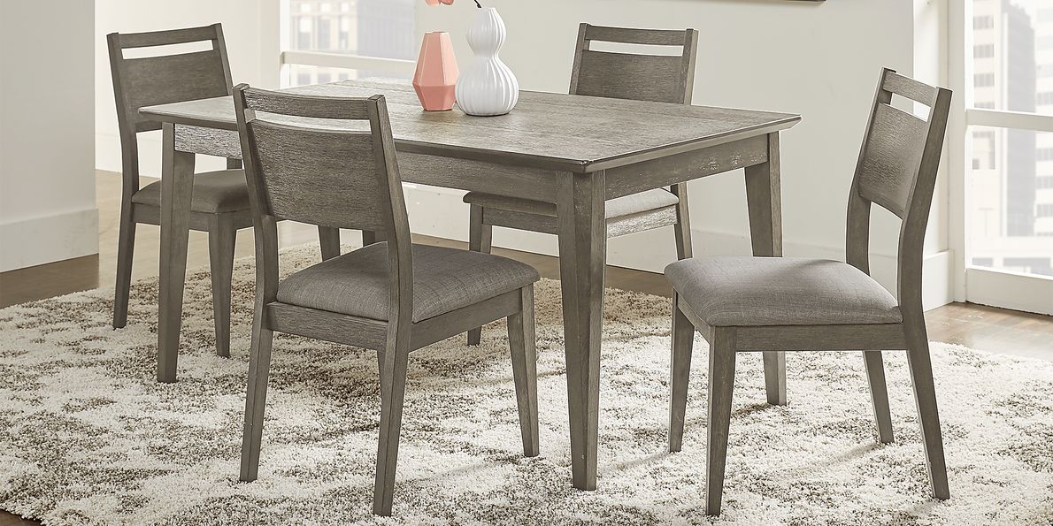 Market Street Gray Rectangle Dining Table - Rooms To Go