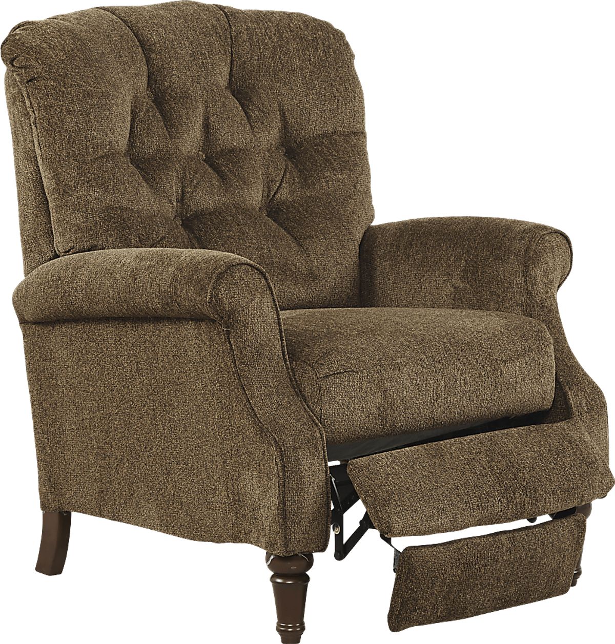 Chestnut Brown Textured Pushback Recliner | Rooms to Go