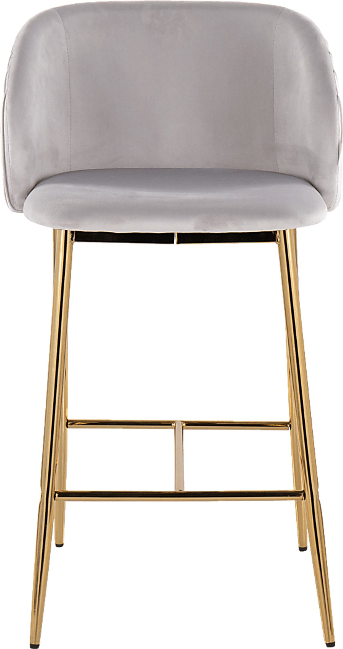 Marsanne I Gold Colors,Metal Silver Gray Velvet Plush Counter Height ...