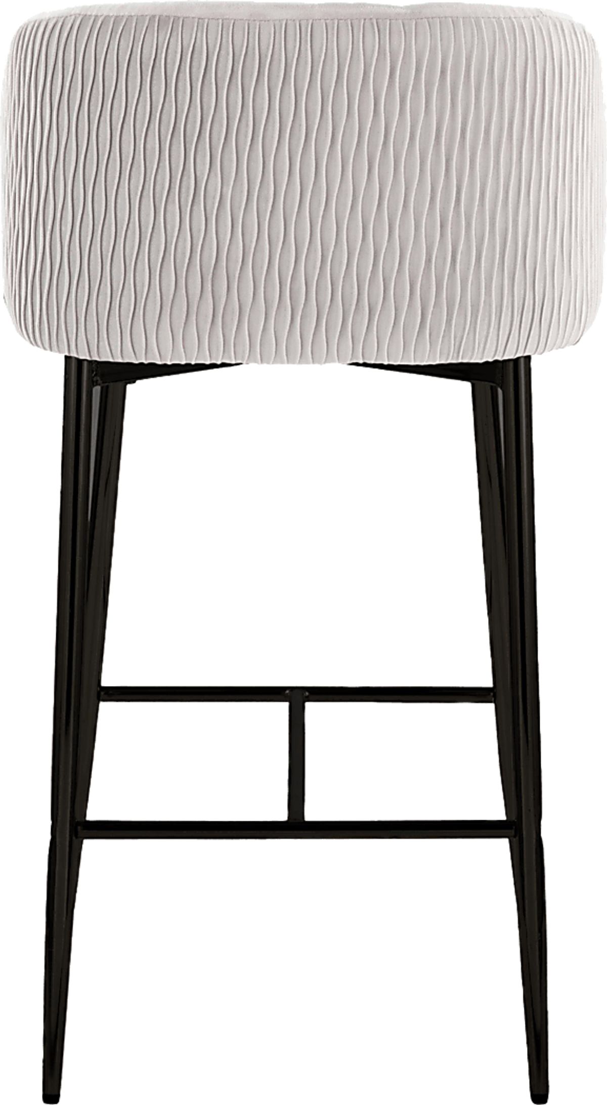 Marsanne V Black Black,Colors Silver Gray Velvet Plush Counter Height ...