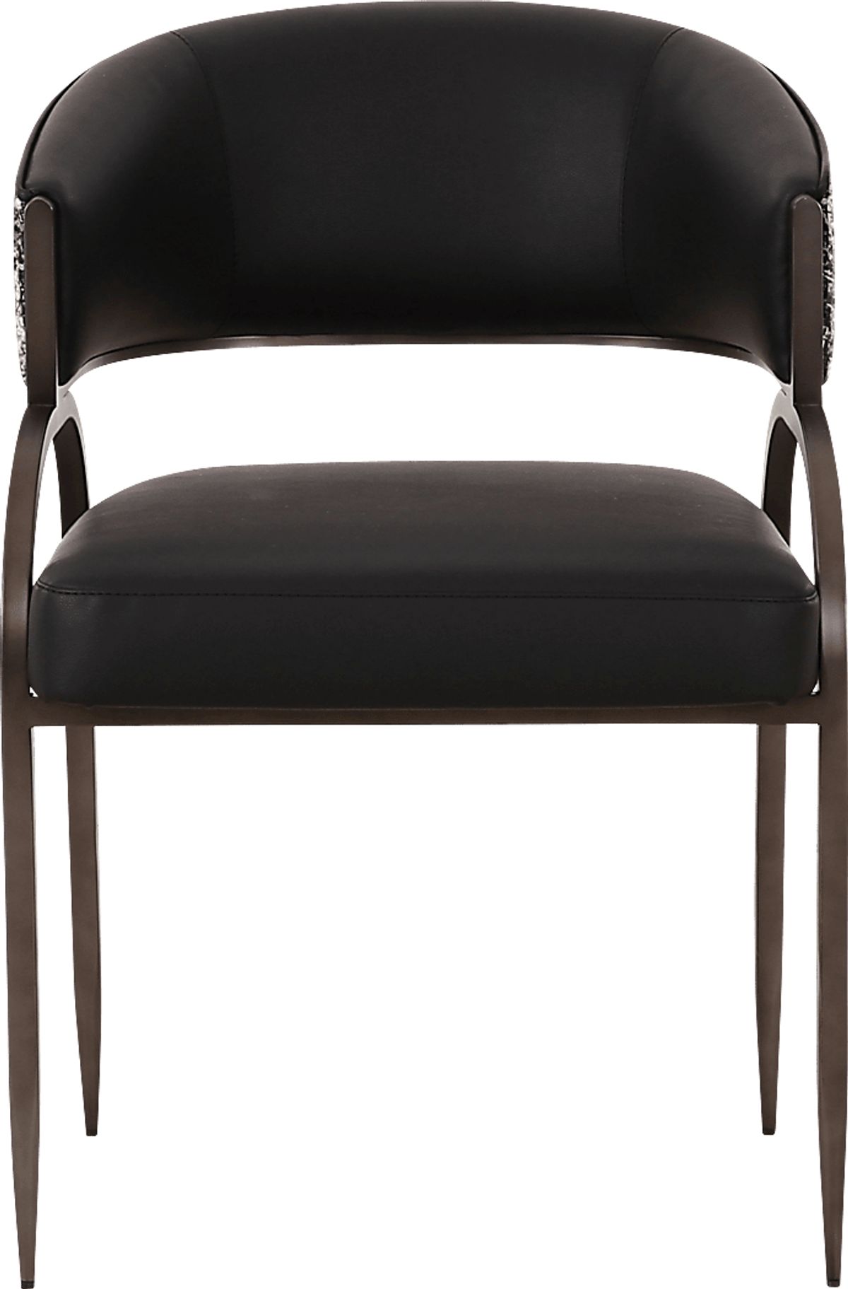 Marscoms I Black Polyurethane Fabric Arm Chair | Rooms to Go